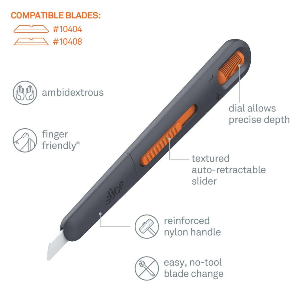 Adjustable Slim Cutter With Safety Blade | Slice