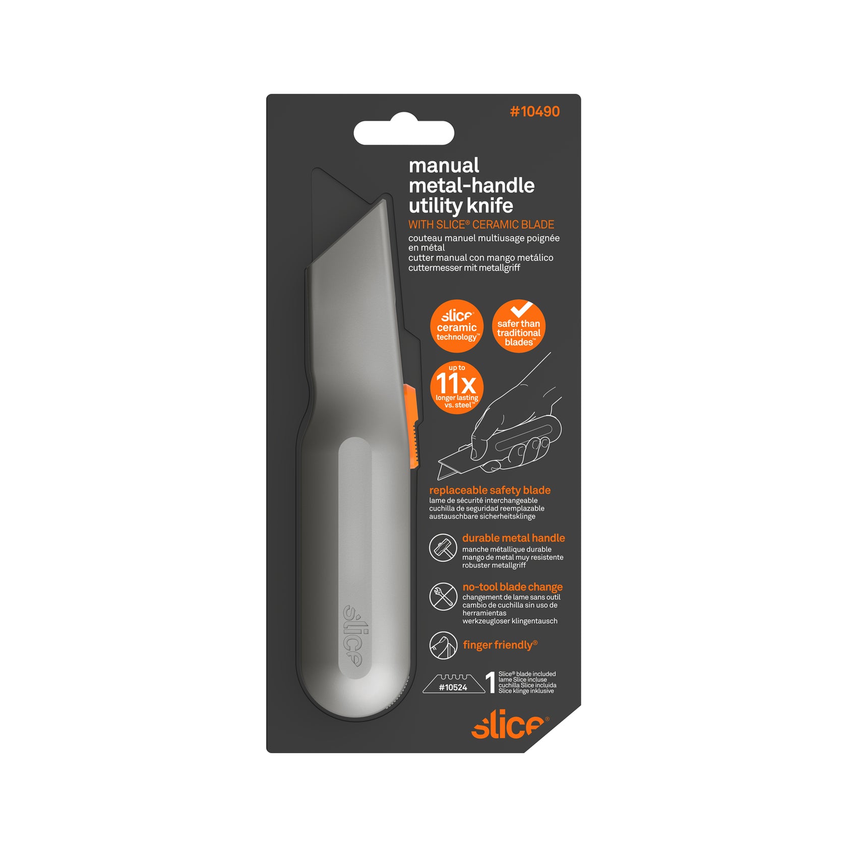 Manual Metal-Handle Utility Knife | Slice